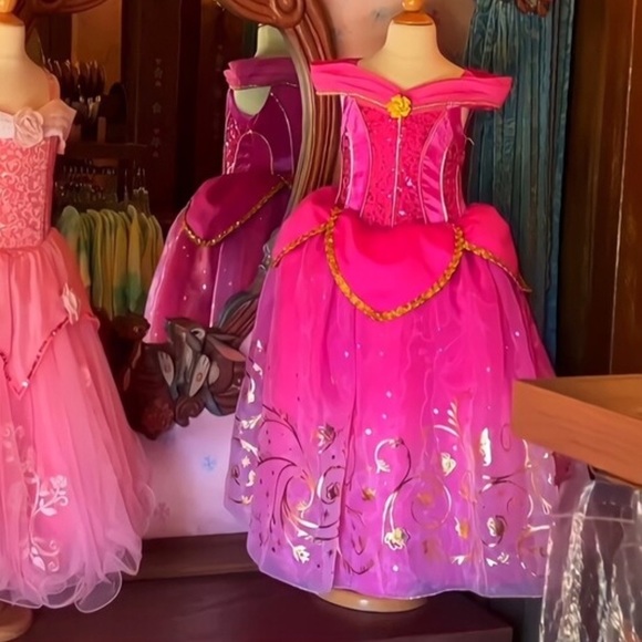 Disney | Dresses | Disney Deluxe Princess Aurora Gown From Bibbidi ...